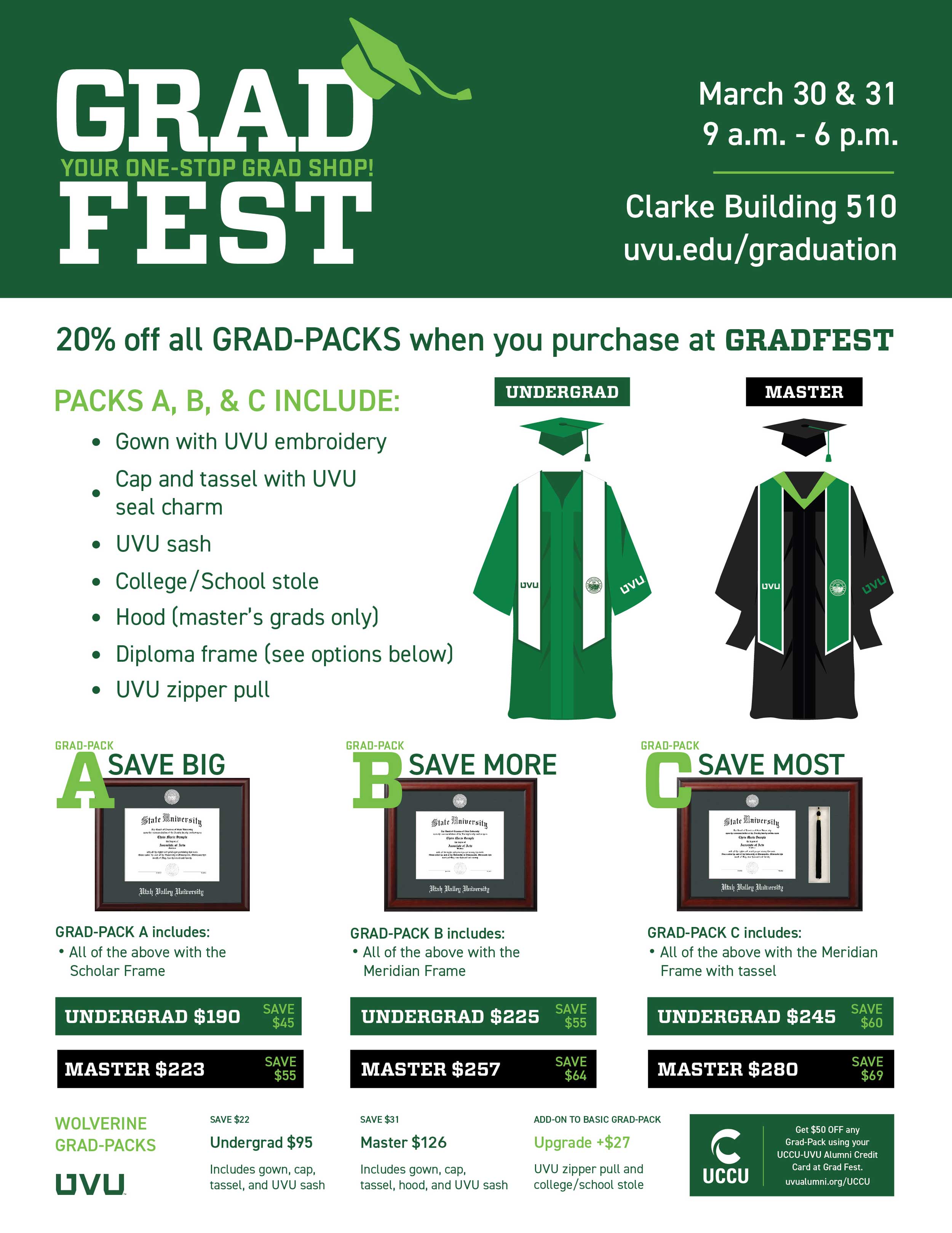 Graduation Regalia - Graduation | Graduation | Utah Valley University